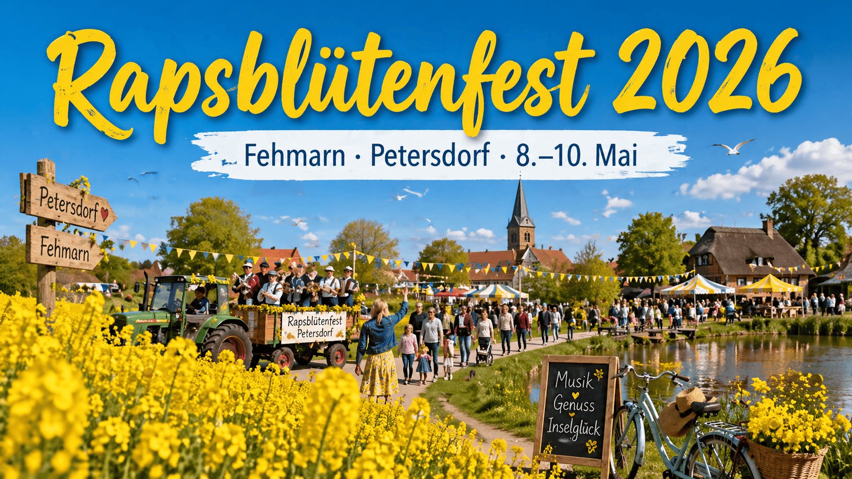 Fehmarn Rapsblütenfest 2026 in Petersdorf - Ostseeheute.de